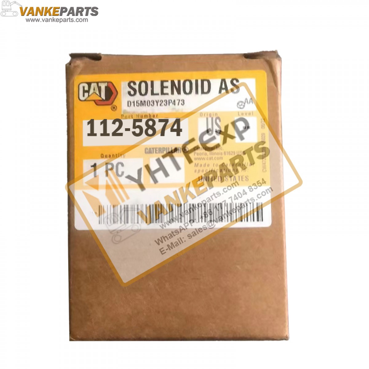 Vankeparts Caterpillar 365B Solenoid Valve Original Part No.: 112-5874 ...