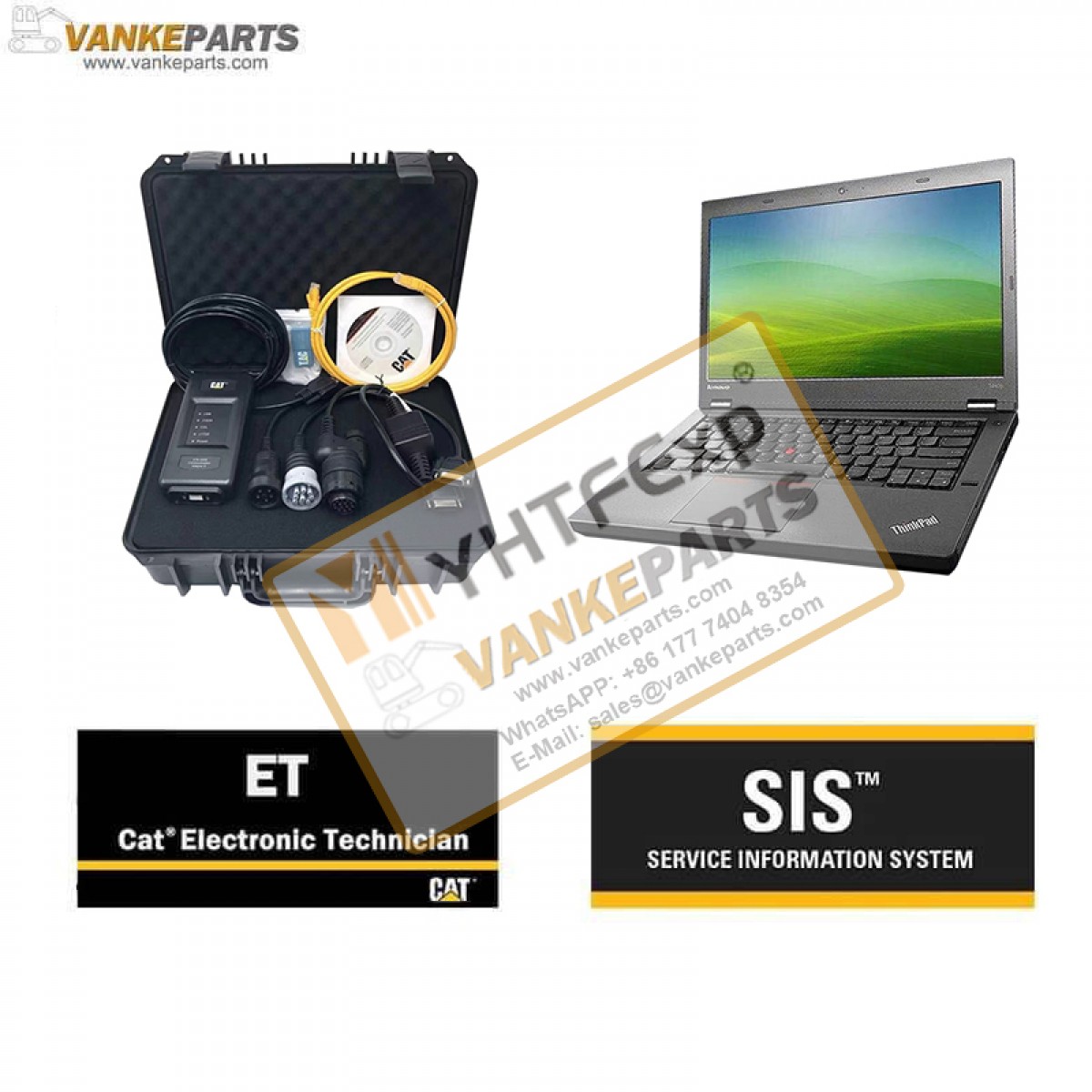 Lenovo T440 + SIS + Caterpillar ET4 Communication Adapter Electric ...