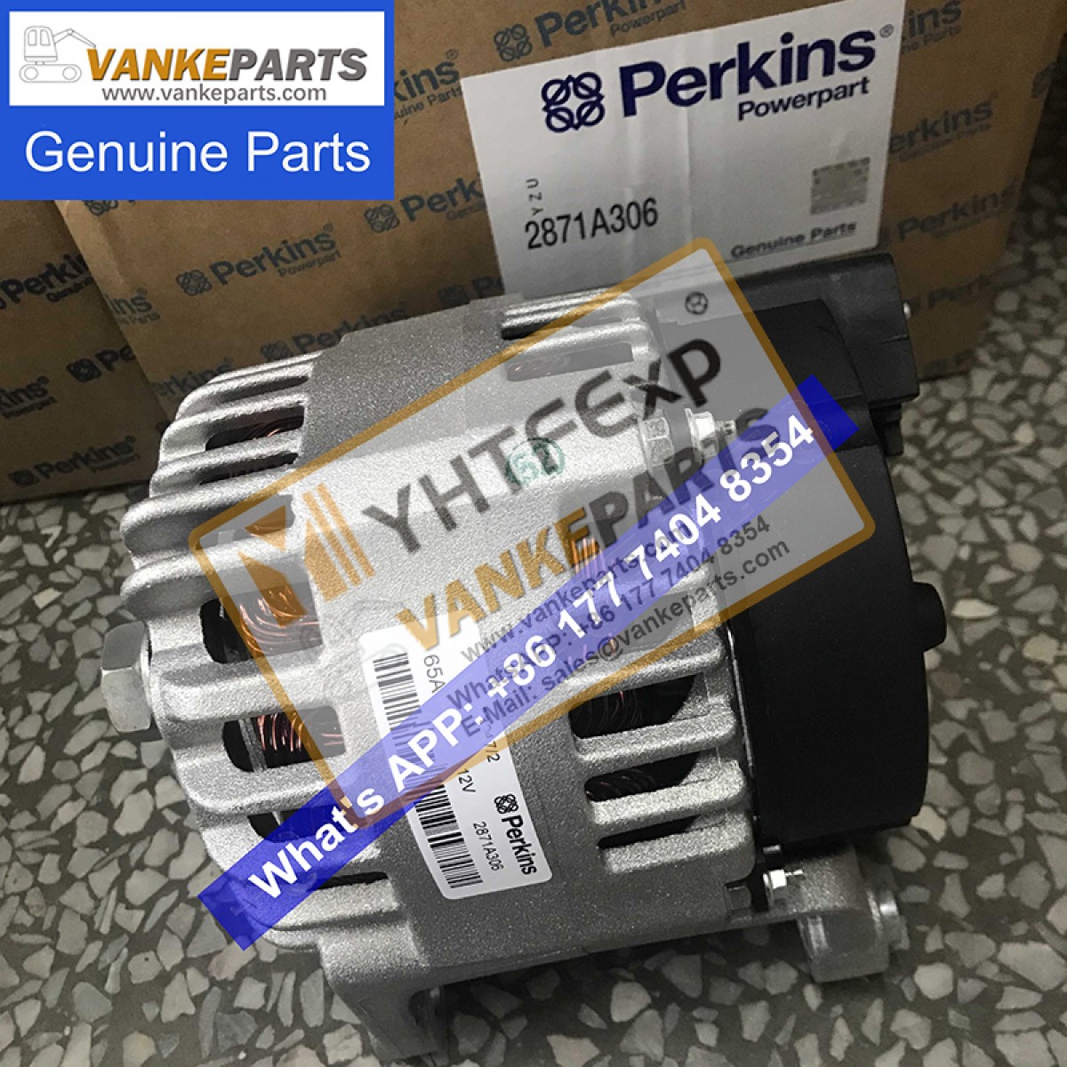 Vankeparts Perkins Caterpillar JCB Engine ALTERNATOR 2871A306